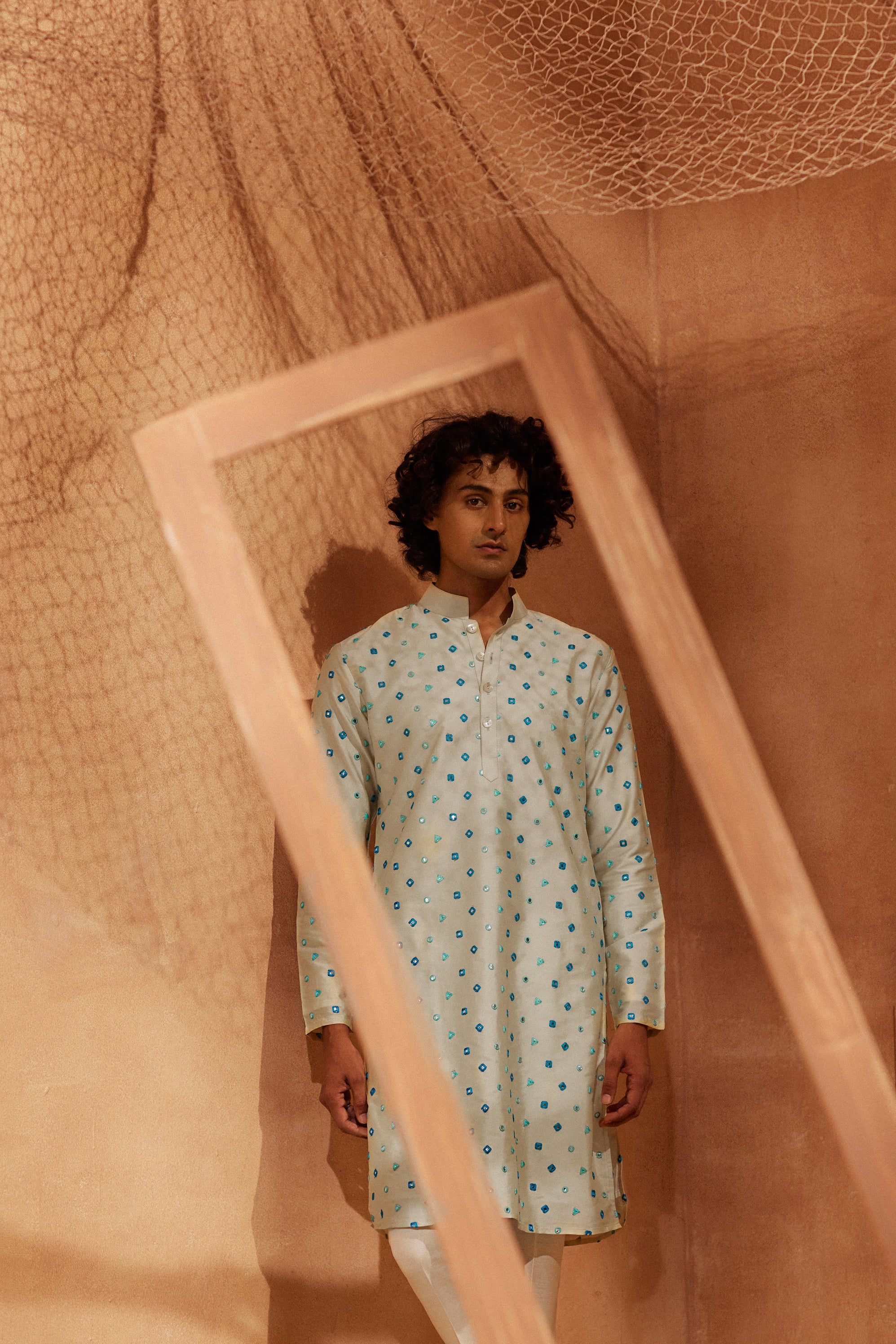 Home — Aaina - Mirror Silk Kurta Set